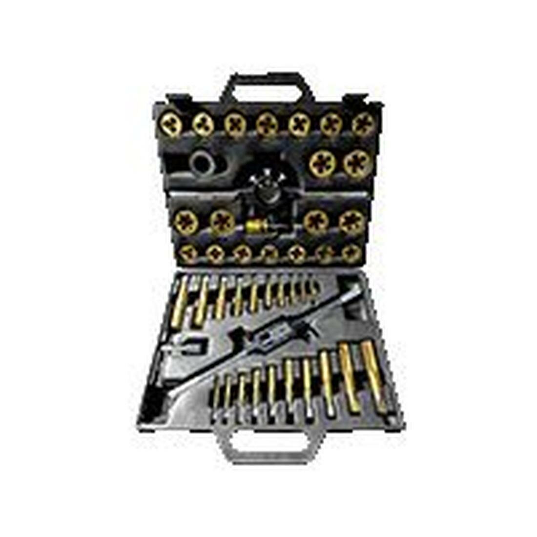 Набор метчиков и плашек 45 предметов, М6-М24 "AV Steel"