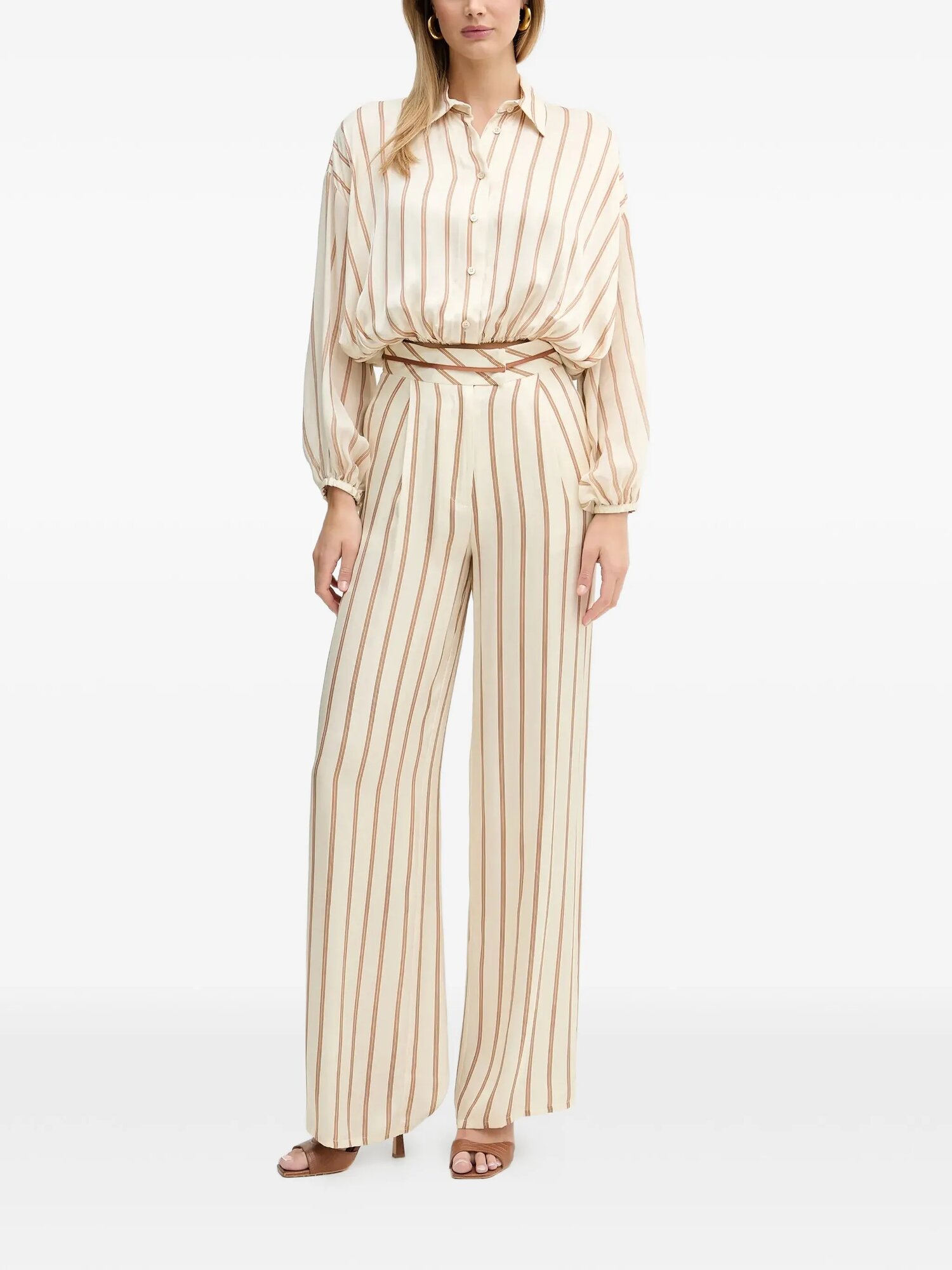 Рубашка Simona Corsellini Striped-pattern shirt, размер 42 — фото 1