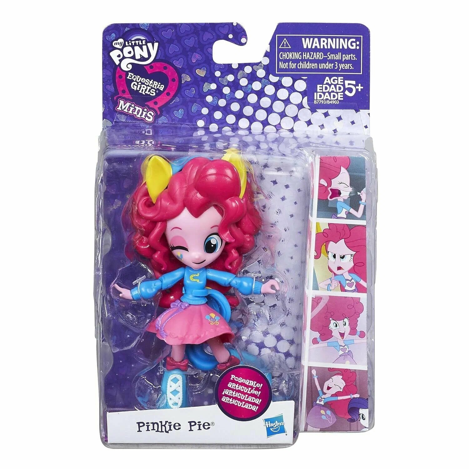 My Little Pony Equestria Girls Pinkie Pie Мода- S2 MLP Кукла Мини Пинки Пай Hasbro