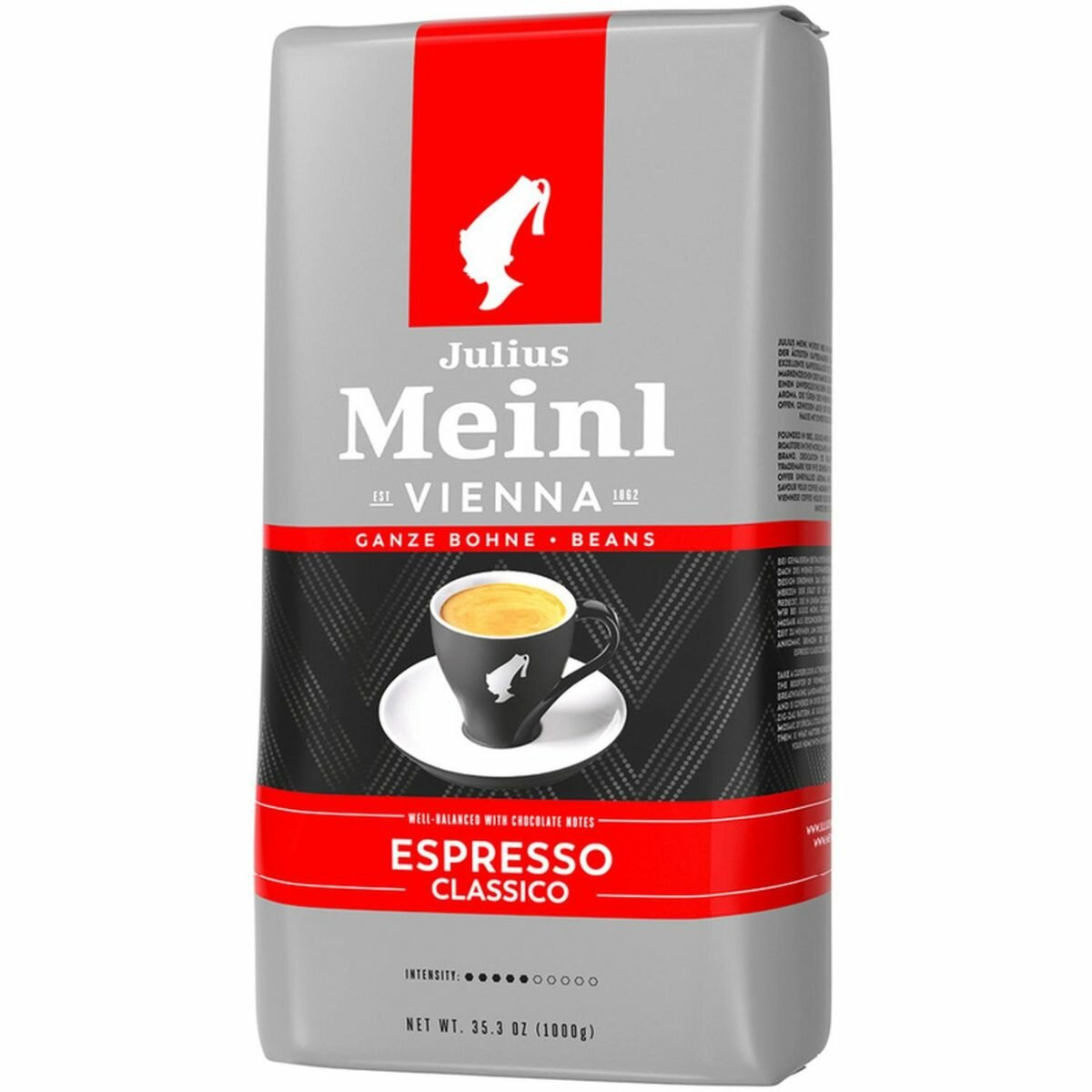 Кофе в зернах Julius Meinl Espresso Classico 1кг, 6 уп.