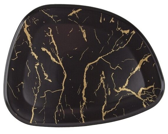Блюдо сервировочное Nouvelle "Черный мрамор", 30,5х24 см, 0880085