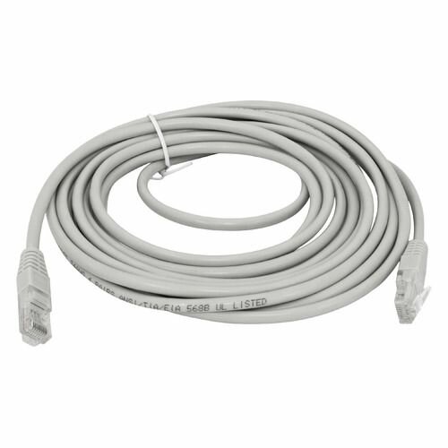 Патч-корд литой (molded), кат.5E, 5м, многожильный, серый