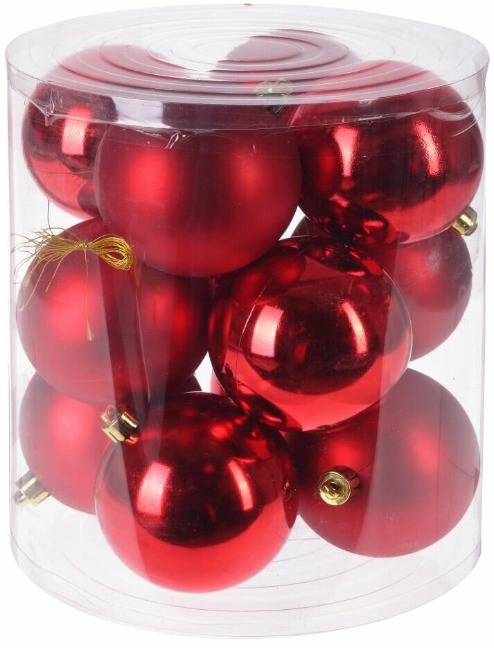 Набор из 12шт, Украшение новогоднее Шар, D8 см, L19 W19 H21 см