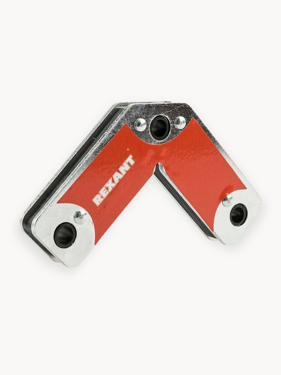 Магнитный уголок, строительный магнит для сварки, угольник держатель сварочный, 4 угла, усилие до 11,3 кг, REXANT