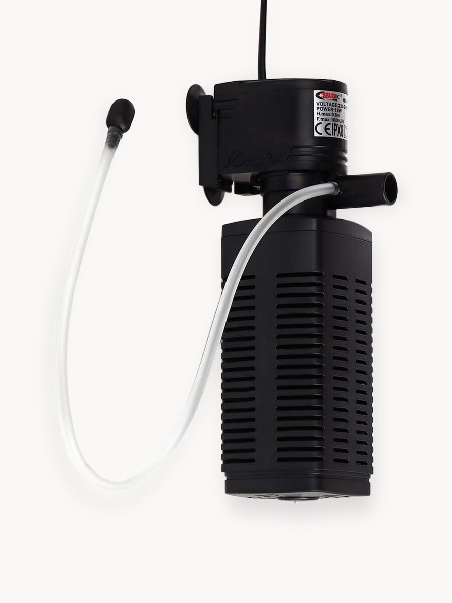 Фильтр внутренний Sea Star HX-1000F, 1000 л/ч, 12 Вт, черный