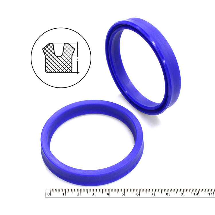 Манжета гидравлическая 65х75х12 (манжета цилиндра 75*65*12) тип UN PU (полиуретан) (упаковка 2 шт.)