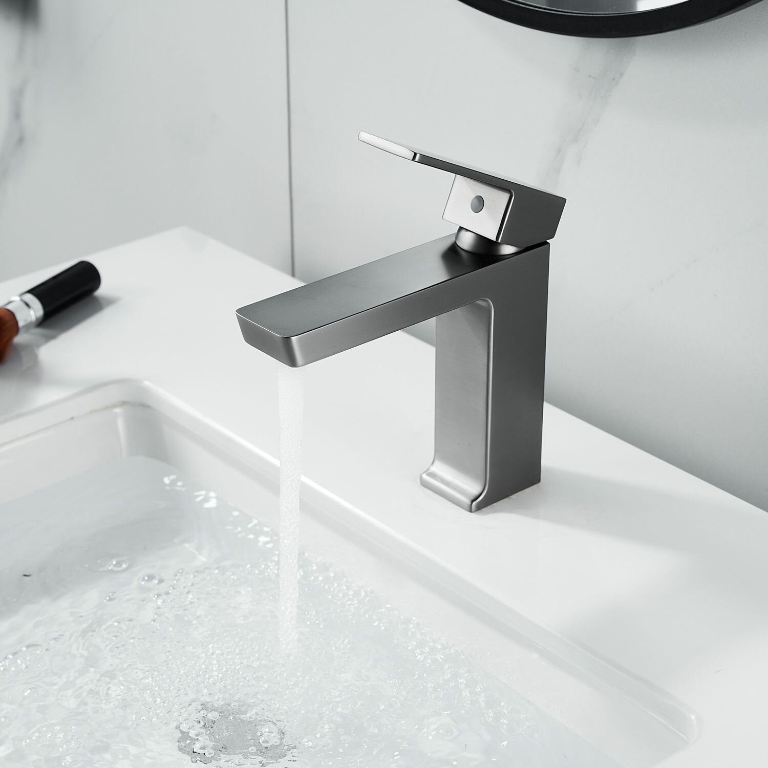 Смеситель для раковины Rose R1801T-1, латунь, хромированное покрытие, оружейная сталь