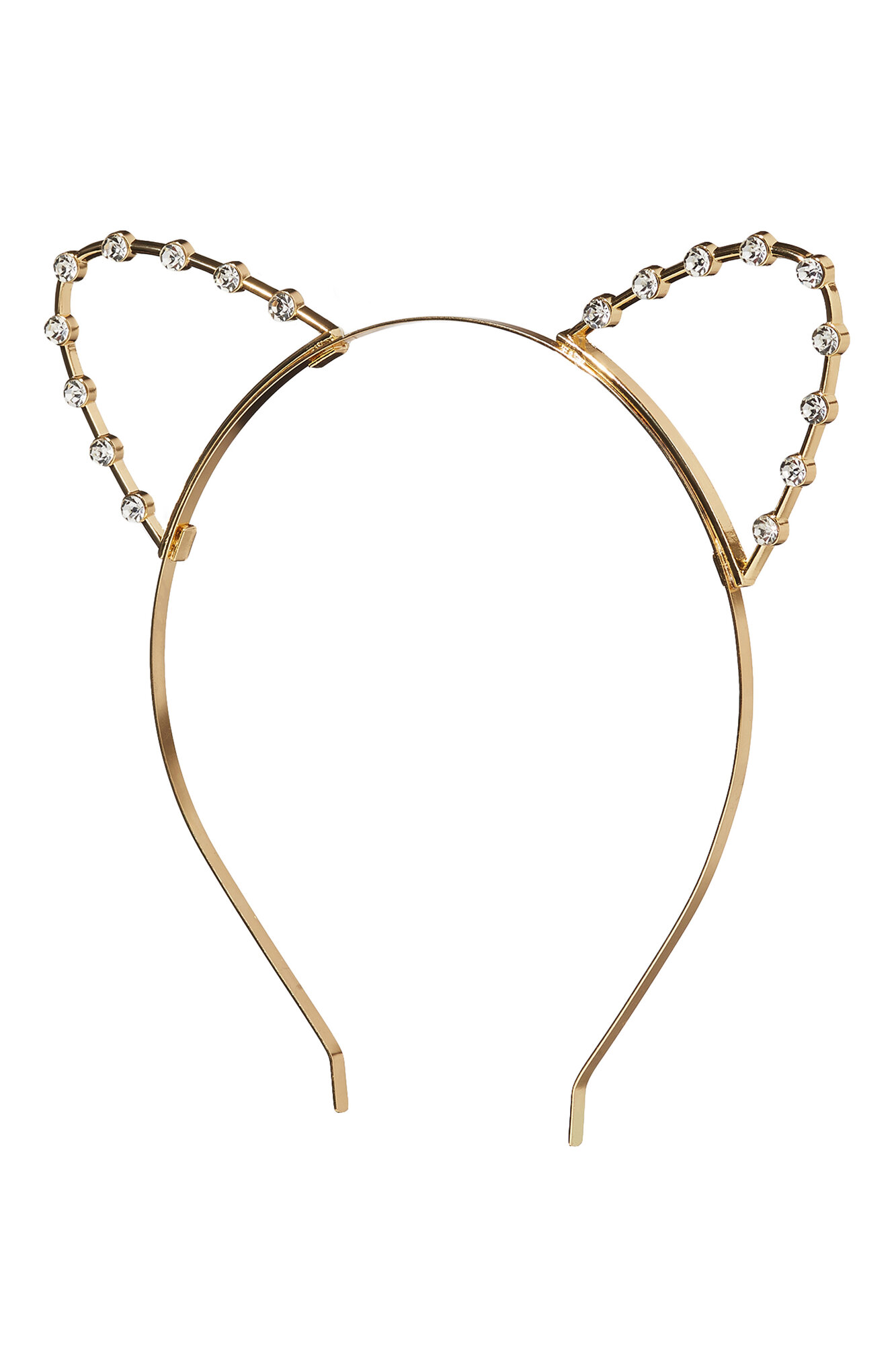 Ободок с ушками "Котенок Милли", Nothing but Love, Золотистый/Бесцветный