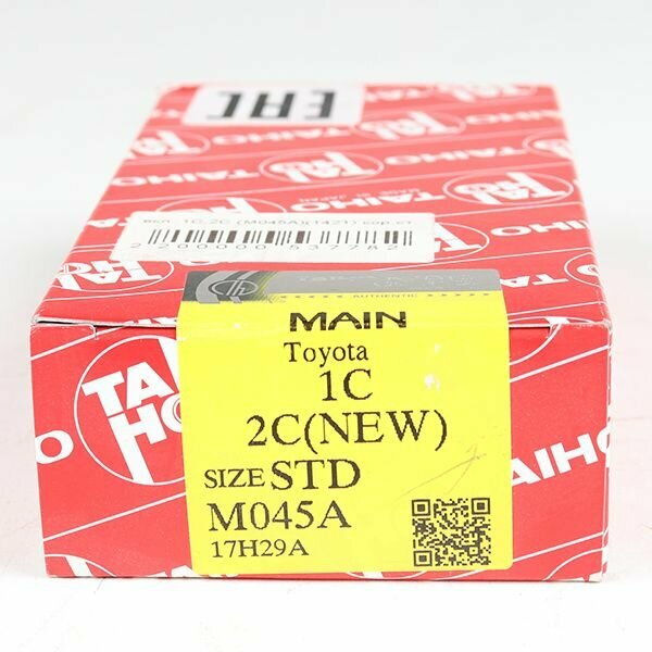 Вкладыши коренные (стандарт) TOYOTA 11701-64050 1C; 2C M045A TAIHO
