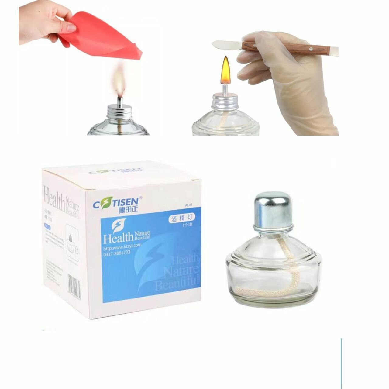 Спиртовка лабораторная ( Горелка ) (Зуботехническая лаборатория ). Предназначена для подогрева жидкостей и твердых веществ. Фитиль изготовлен из асбестовых волокон. от NeoHealth