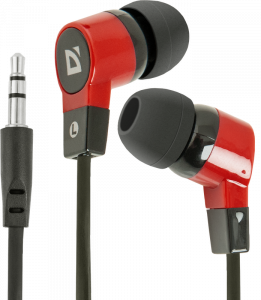 Defender Наушники Defender Basic 619 63619, черно-красный (ret)