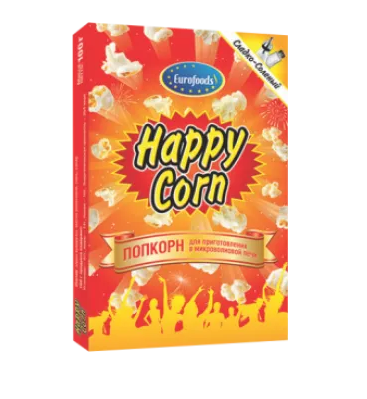 Попкорн для СВЧ Happy Corn, сладко- соленый, 100 гр