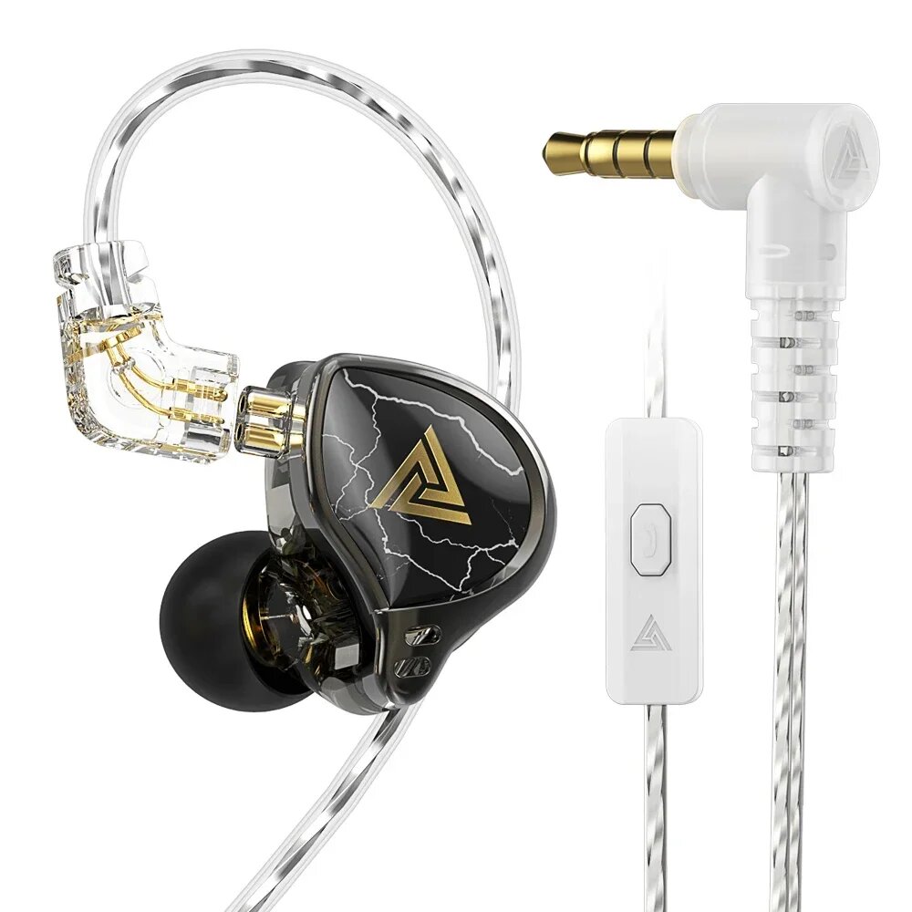 QKZ X HBB Hi-Fi наушники с микрофоном