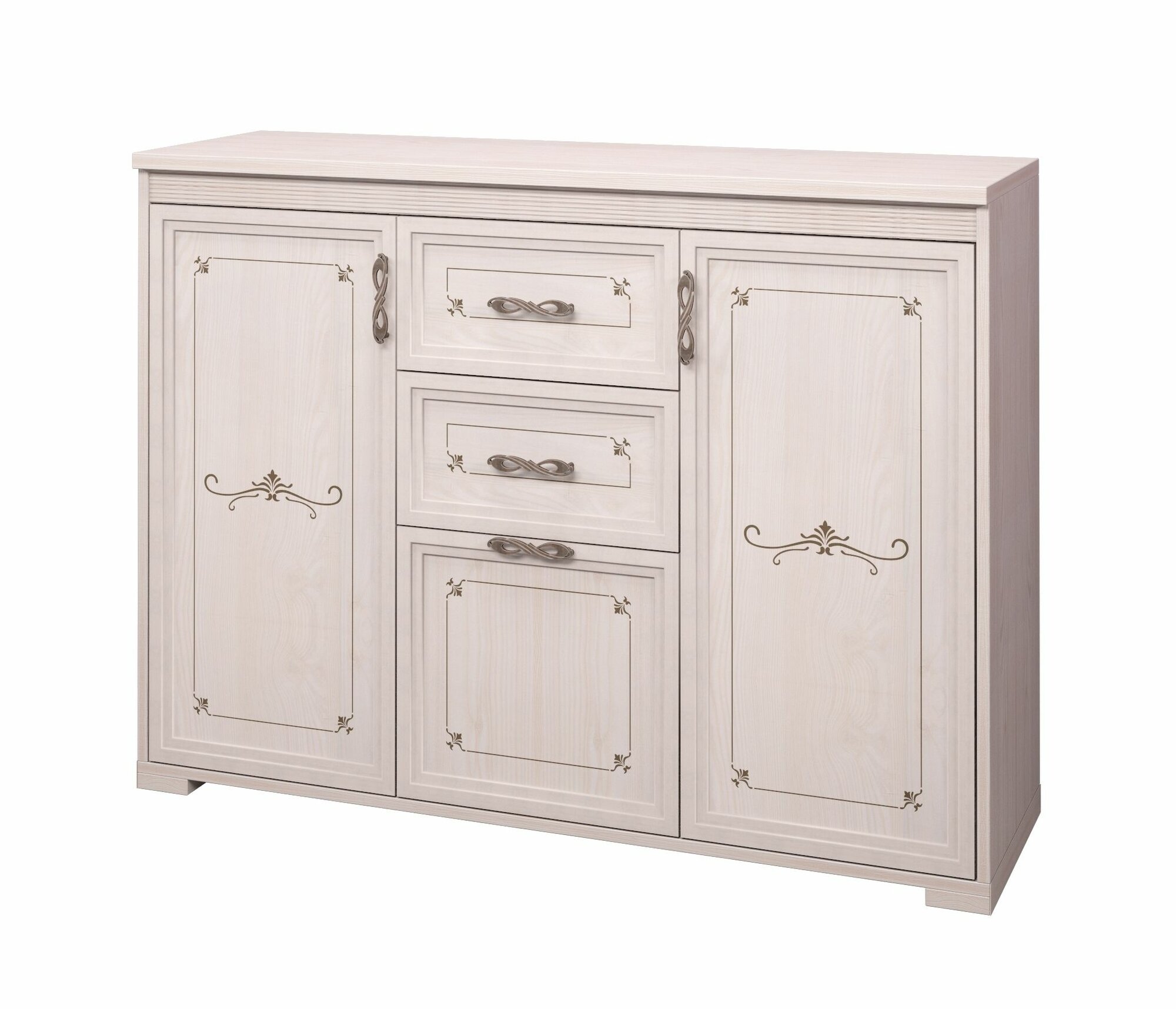 Комод с ящиками Афродита 15, Лиственница Сибио, 120х88х37 см.