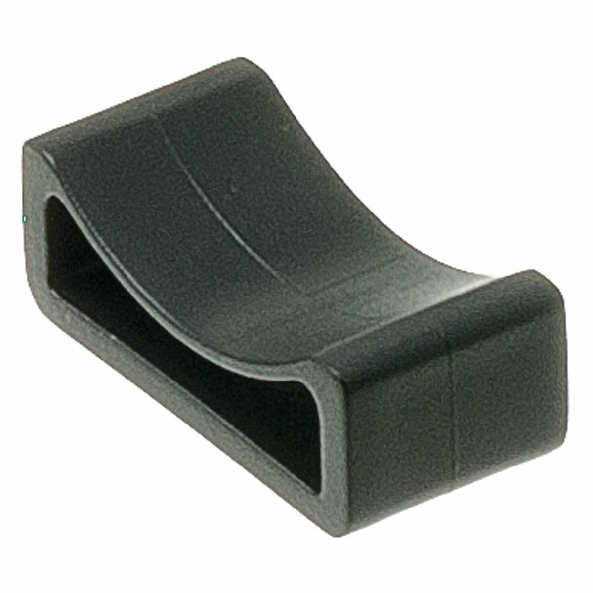 Рамка пряжка пластиковая 20 мм для рукоделия, одежды, сумок, стропы / с прогибом, черная, L7-20