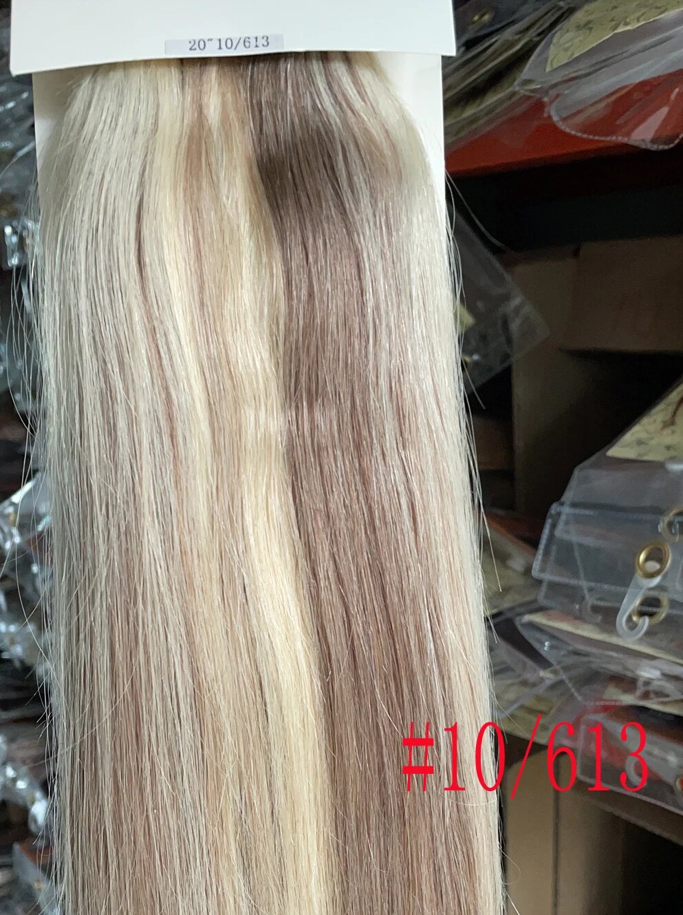 Прямые волосы на клипсах ZZHAIR P10-613, 26 дюймов