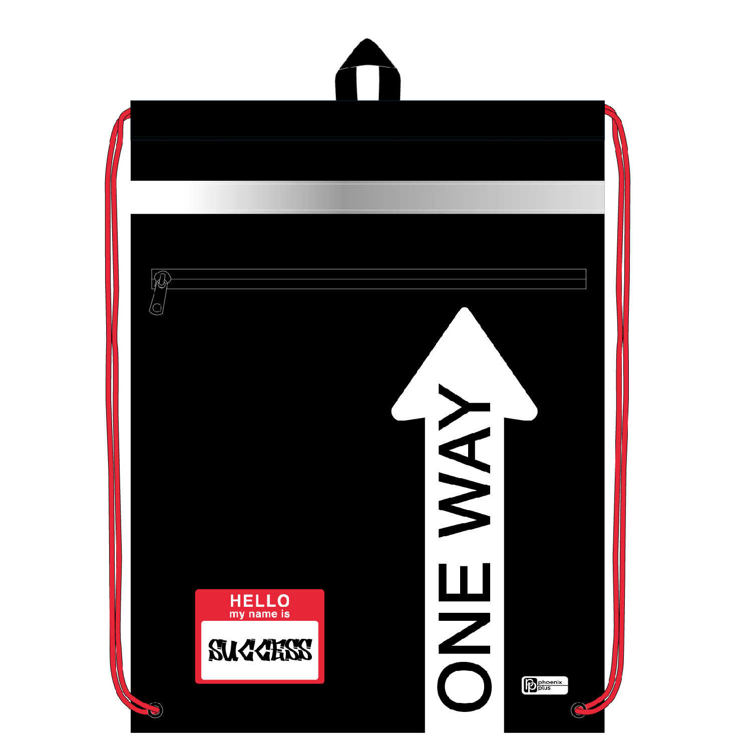 Мешок Феникс+ для сменной обуви, для мальчиков, полиэстер, черный, 36 см x 48 см