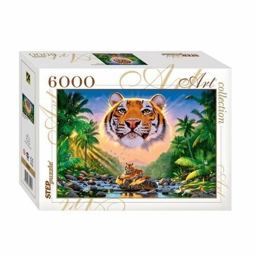 Мозаика puzzle Величественный тигр 6000 эл, -Степ пазл