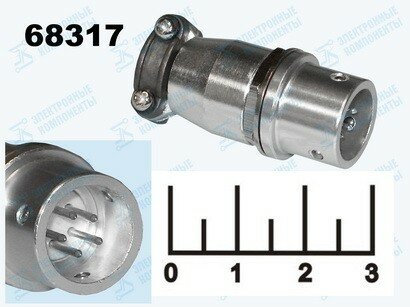 Разъем 5pin штекер на кабель XS12-5