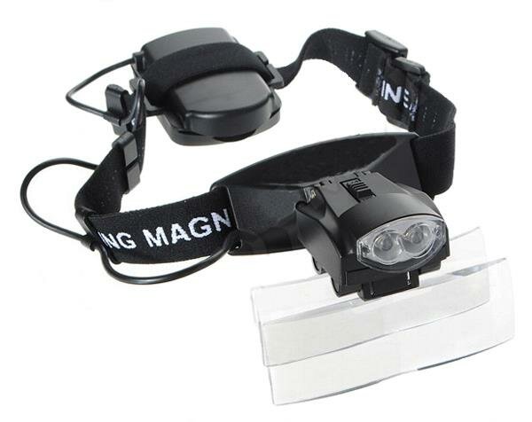 Лупа Kromatech Налобная 6X, С Подсветкой (2 Led) Mg9892C