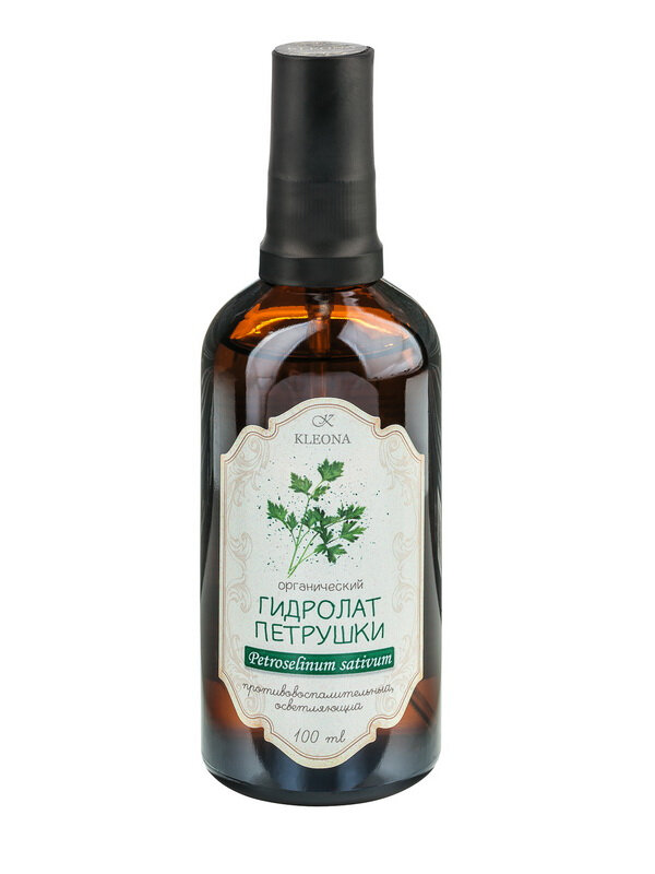 Клеона Гидролат органический Петрушка для лица, снимает раздражение и покраснение, 100 мл