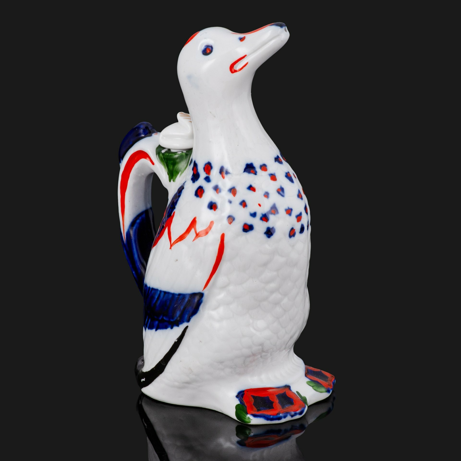 Штоф "Утка", фарфор, роспись, золочение, Ленинградский фарфоровый завод (ЛФЗ)