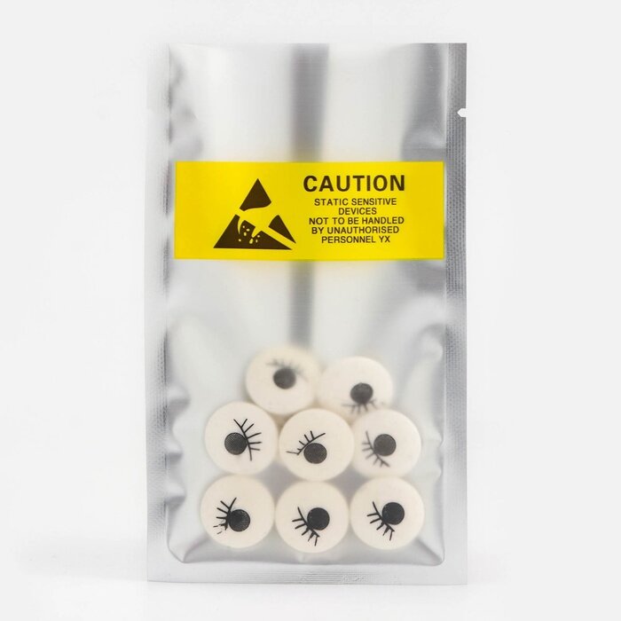 Пакет дой пак с прозрачным окном, белый, 8×13.5 см