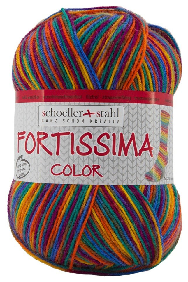 Пряжа Austermann 90028 Fortissima Socka 4-fach color 100 г 420 м #2402