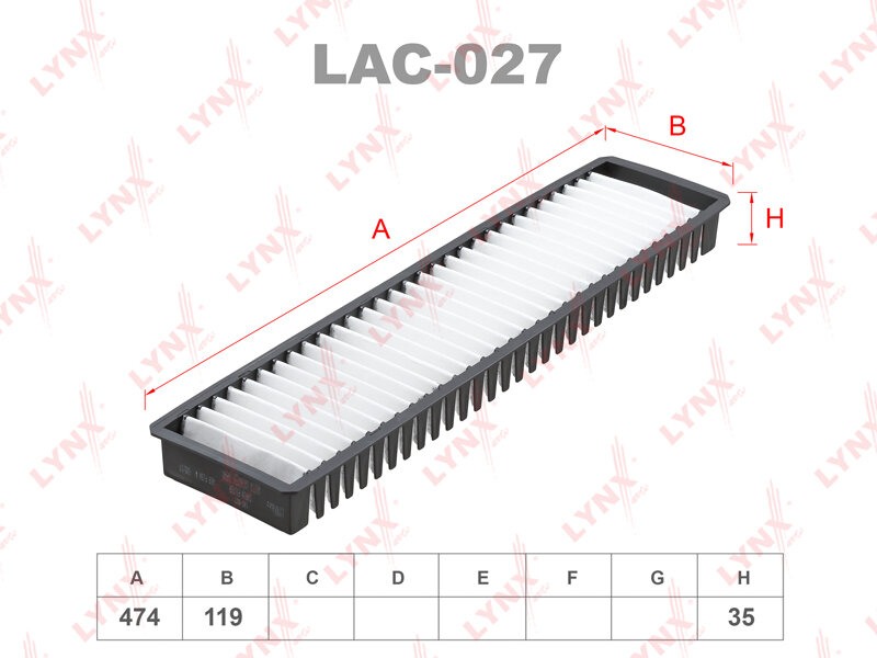 Фильтр салонный LYNXauto LAC-027. Для: MINI мини Cooper(Купер) R50 / R53 01-06