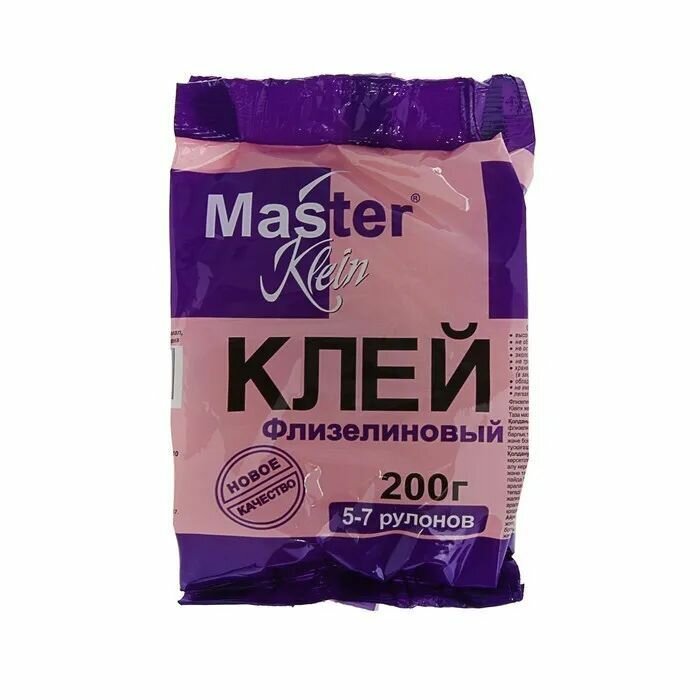 Клей обойный (200г), флизелиновый, мастер кляйн