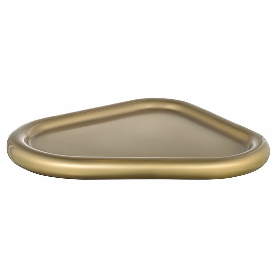 Подсвечник треугольный с титановым покрытием из коллекции Edge, 21х17 см