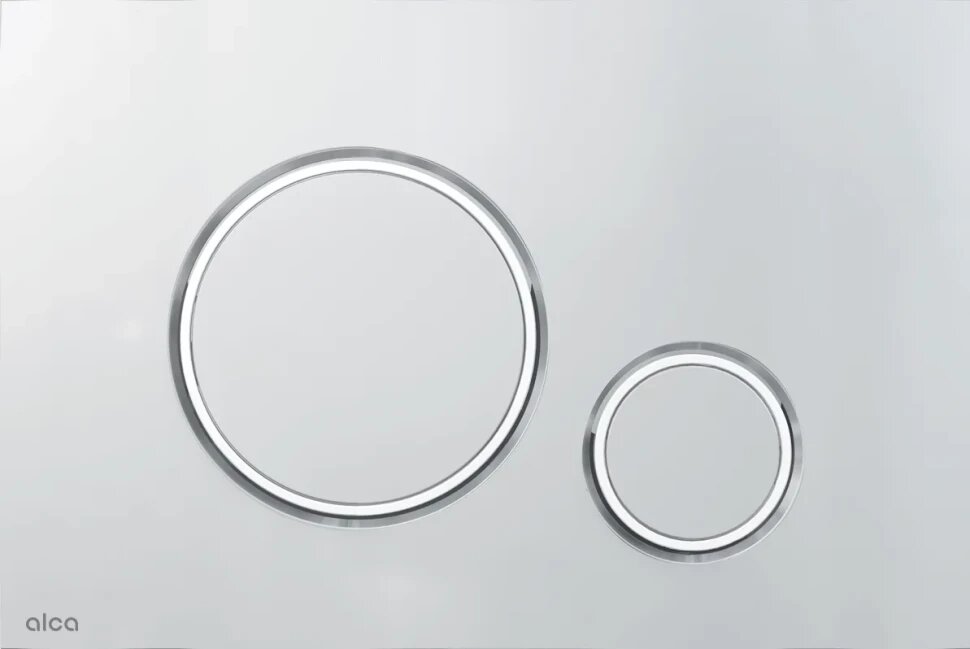 Кнопка смыва AlcaPlast M772 для инсталляции, матовый хром/хром/матовый хром