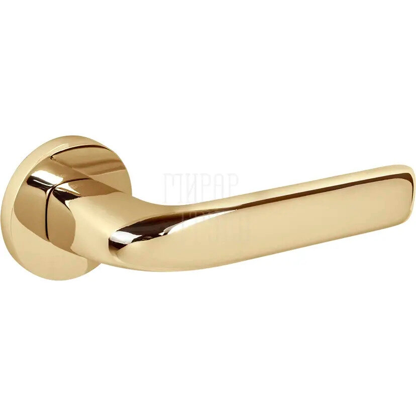 Дверная ручка на круглой розетке Fuaro (Фуаро) "PRIDE" K. SLR52 золото