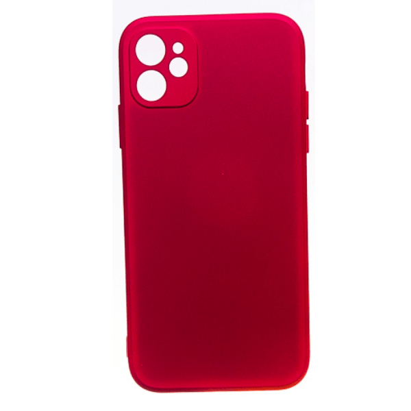 Чехол iPhone 12 Mini Silicone, вишневый