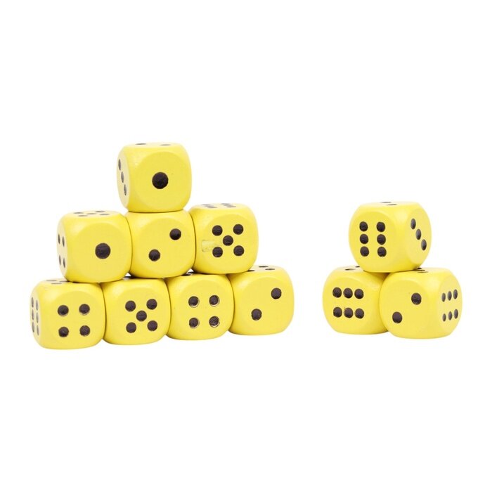 Время игры Кубики игральные, 1,6×1,6 см, набор 50 шт.