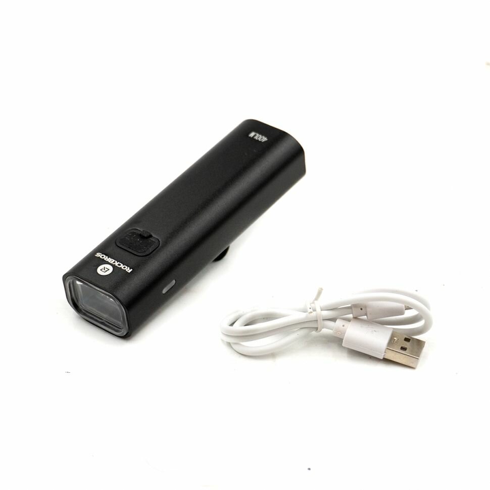 Фонарь передний ROCKBROS 400 люмен, под быстросъемное крепление, без крепежа