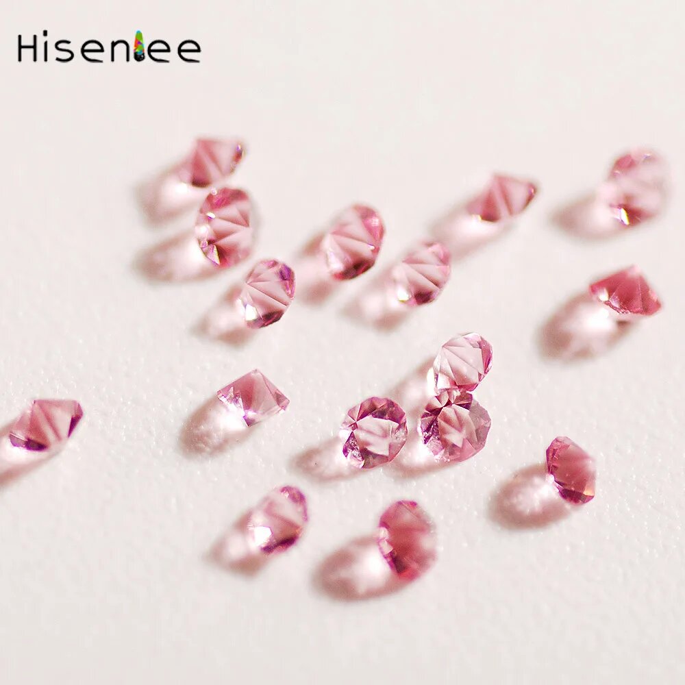 Стразы Hisenlee SS3 1,1 мм, розовый, Light pink