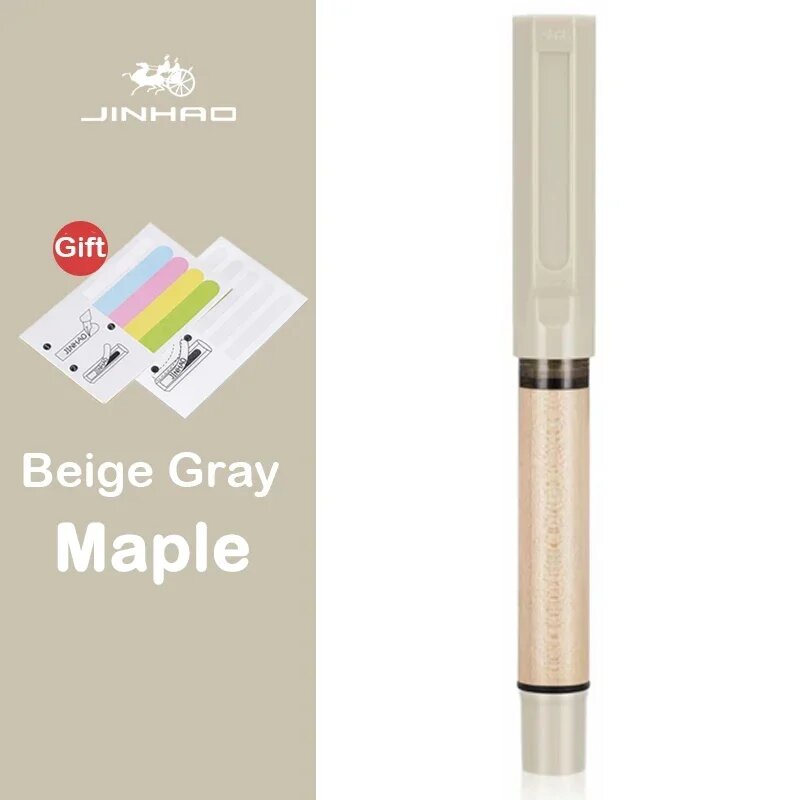 JINHAO 62 бежевая перьевая ручка, перо EF, Series 62 G-Maple