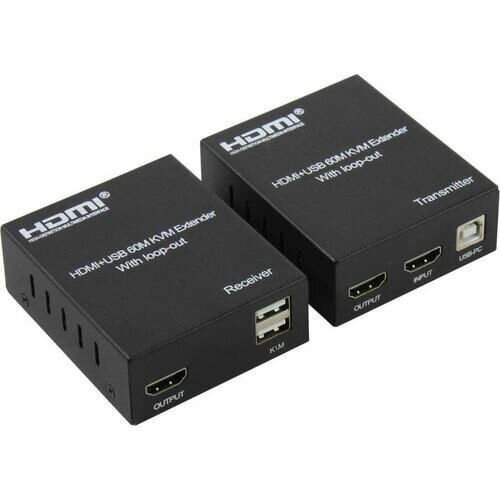KVM-удлинитель HDMI до 60 м по витой паре, 1080p