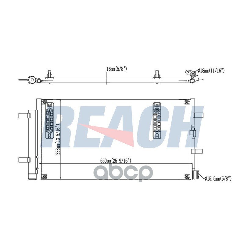 Радиатор Кондиционера Audi A4 07- REACH арт. 30-0970