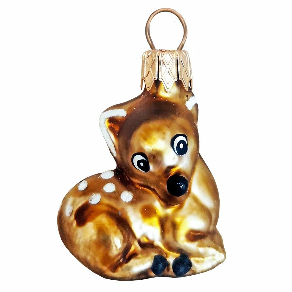 Елочное украшение Коломеев "Волшебное стекло", Олененок, мини, высота 4 см (ФУП-1816/19)