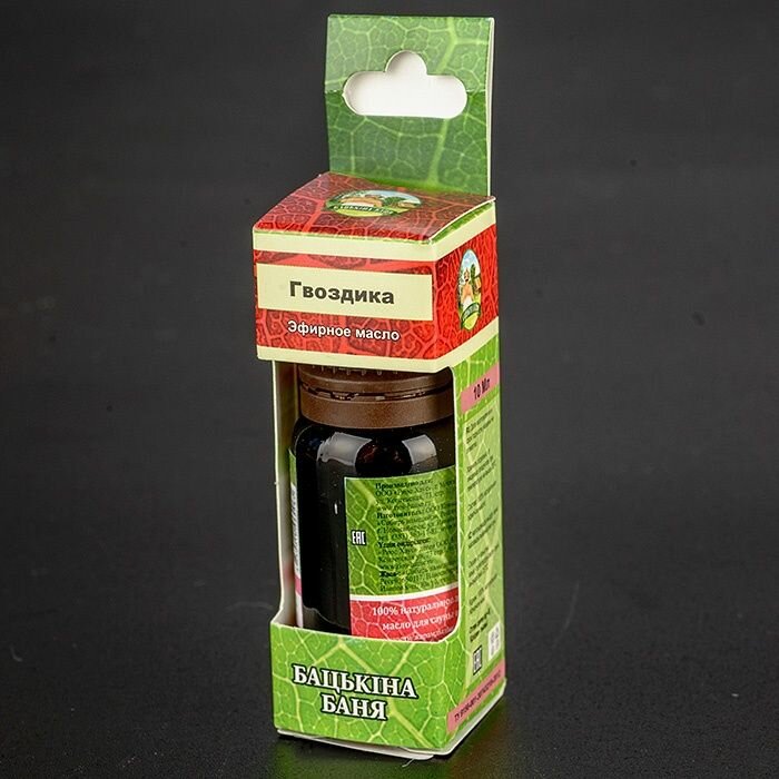Эфирное масло Бацькина баня "Гвоздика" для бани, 10 мл (16003)