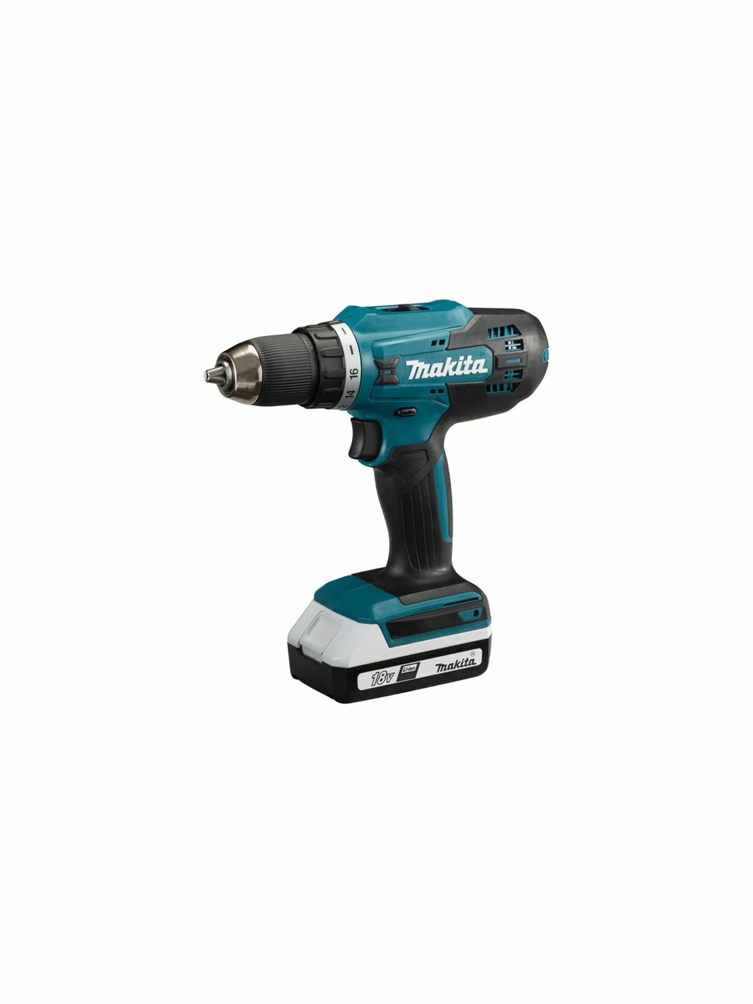 Дрель-шуруповерт аккумуляторная Makita DF488D002 G-серия 18В, 13мм, 42/24Нм (2х1,5Ач, з/у)