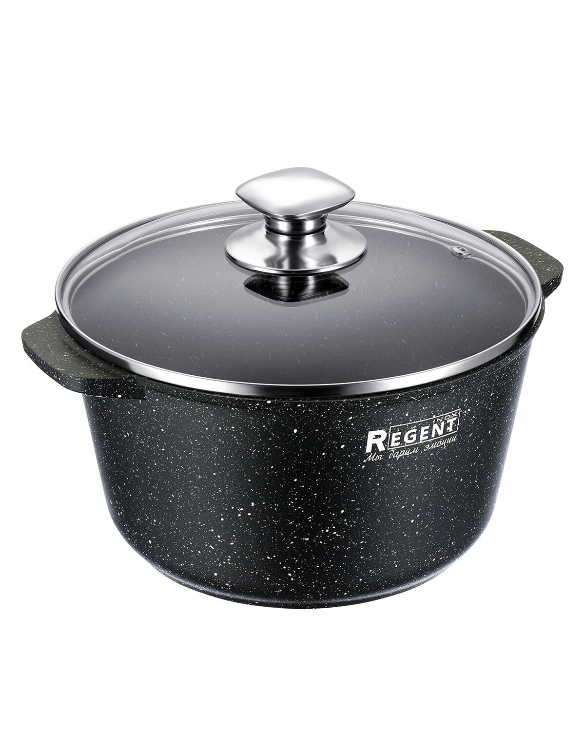 Кастрюля COSMO 2,8 л с крышкой Алюминий Regent Inox