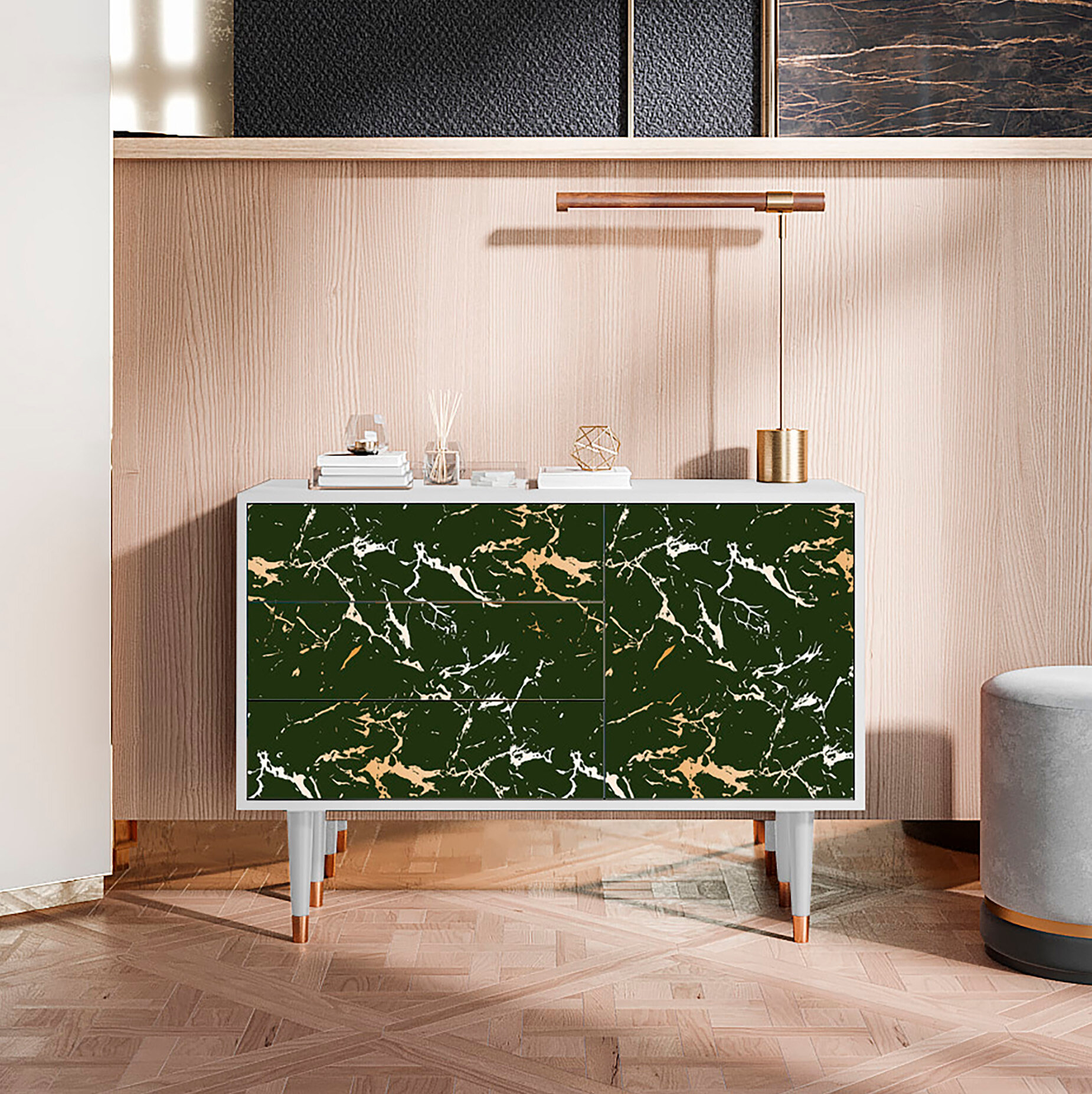 Комод - STORYZ - S3 Amazon Forest, Размер - 115 x 84 x 41 см, Цвет корпуса - , Белый