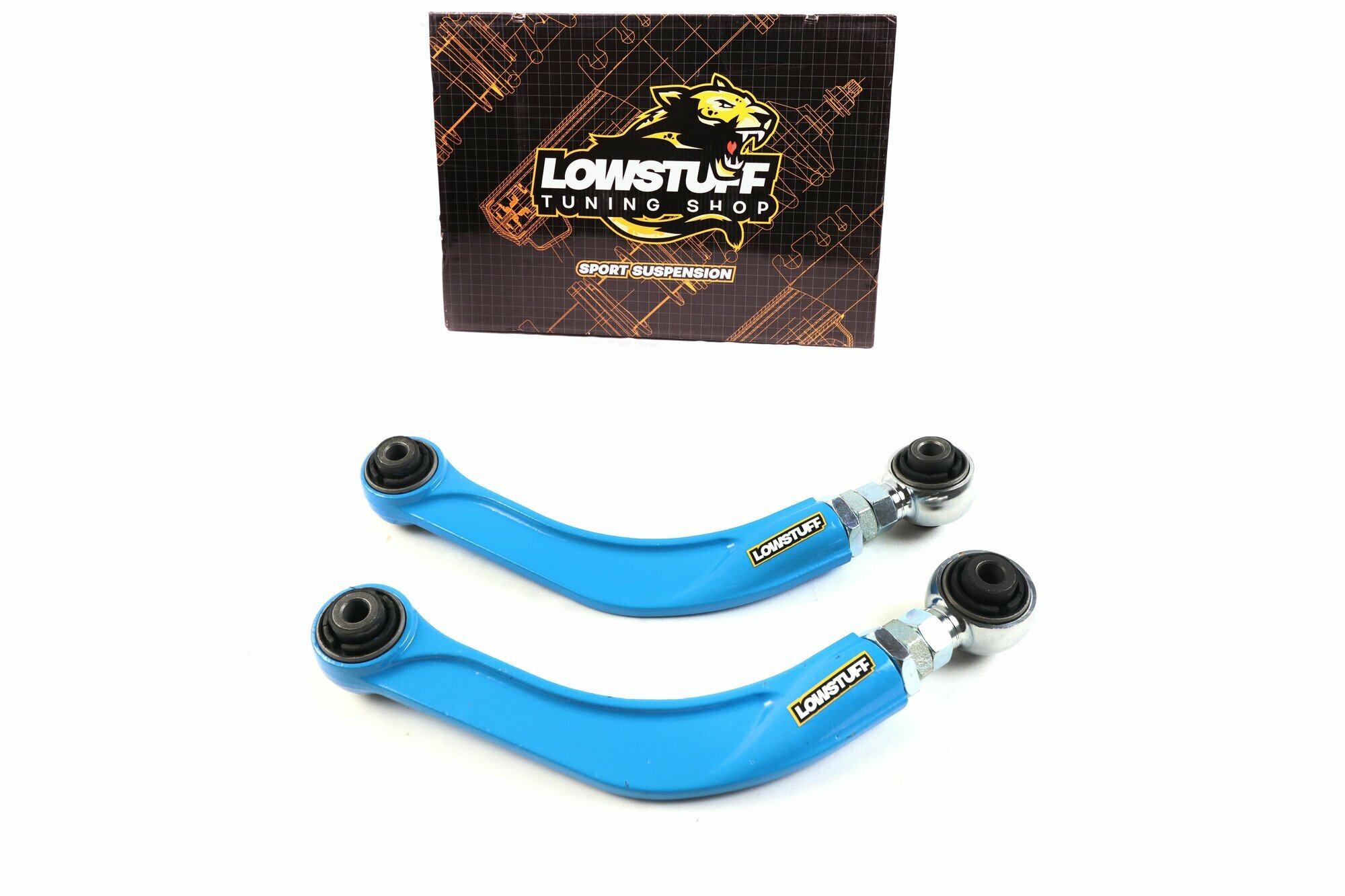 Mitsubishi Lancer 9, Lancer 10, ASX, Outlander 2,3, Dodge Caliper Регулируемые серповидные развальные рычаги задней оси LOWSTUFF DS 66DSMITLAN9