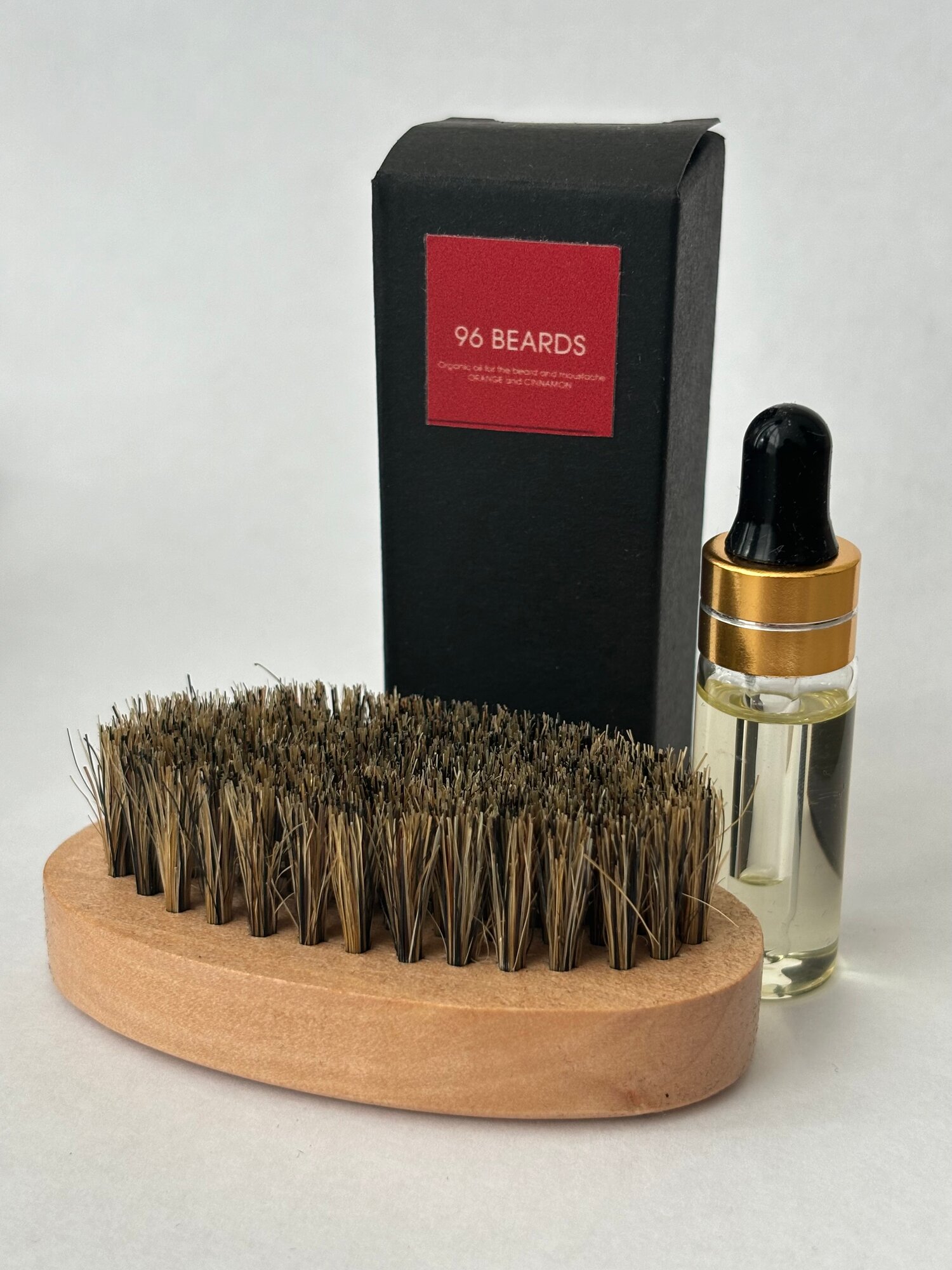 Набор для ухода за бородой 96Beards, масло, щетка, для укладки, витамины, питание, увлажнение #musthave