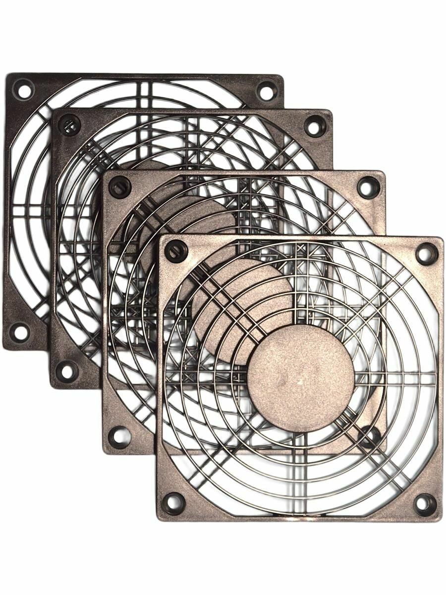 Решетка для вентилятора 120 мм (4шт.), черная