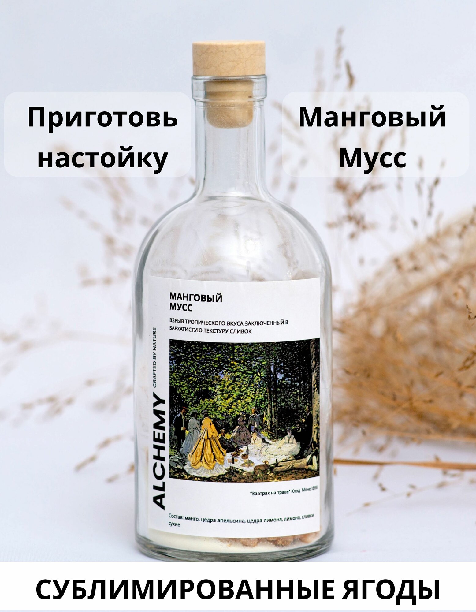 Набор для приготовления настойки "Манговый Мусс", подарочная упаковка, сублимированные ягоды