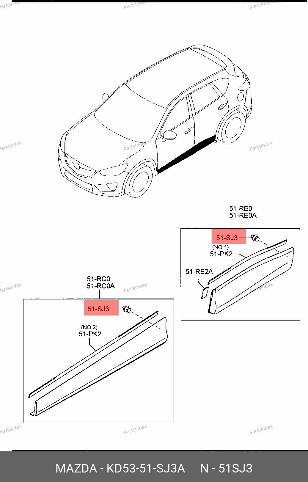 Пистон Mazda KD5351SJ3A, для Mazda CX-5